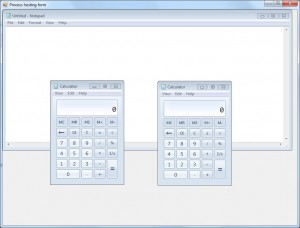 Host a process window inside your applications window | Fluxbytes