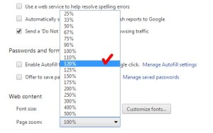 How to set a custom page zoom value in Google Chrome | Fluxbytes